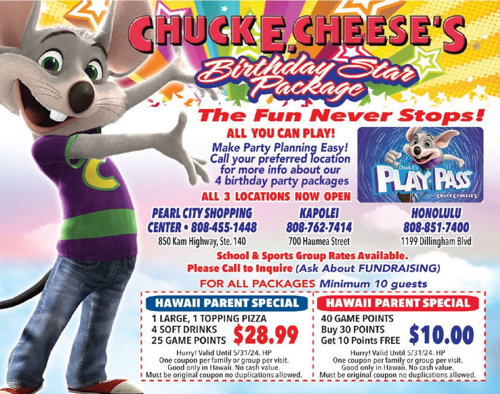 Exclusive Coupons for Hawaii Parent Readers - Hawaii Parent